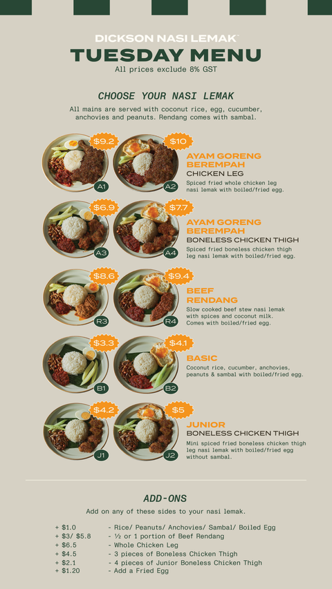 Menu – Dickson Nasi Lemak